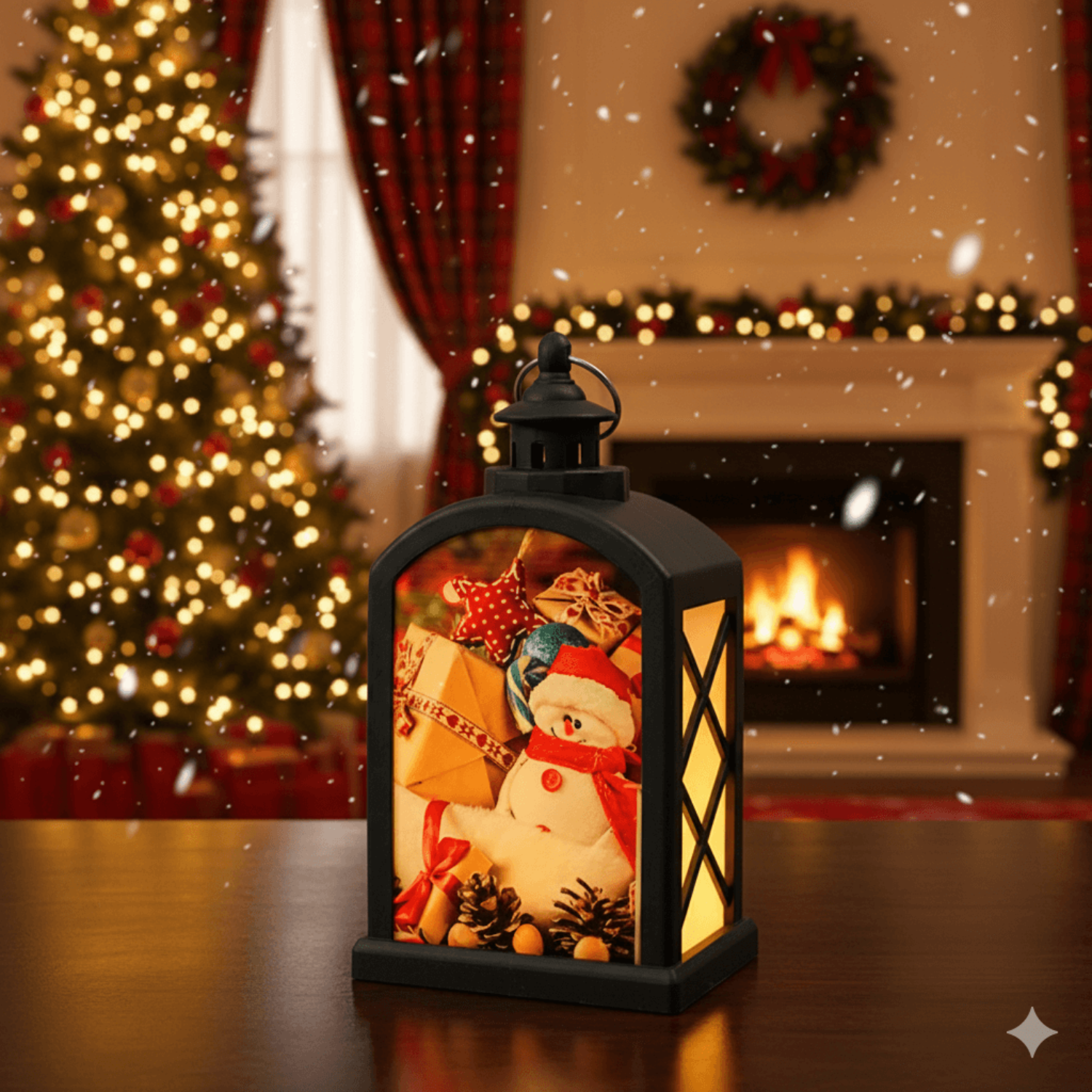 New PET Sublimation Christmas LED Lantern – DIY Heat Transfer Night Li ...